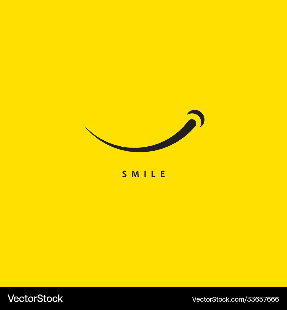 Smile template design Royalty Free Vector Image
