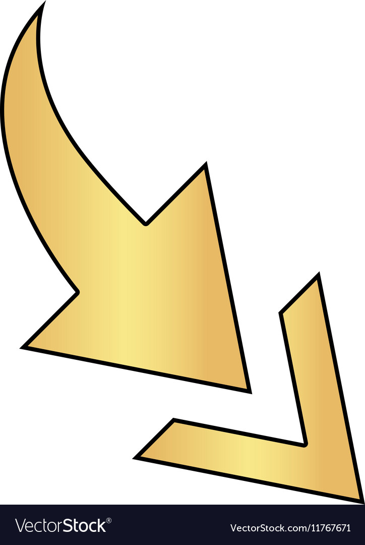 Arrow computer symbol Royalty Free Vector Image