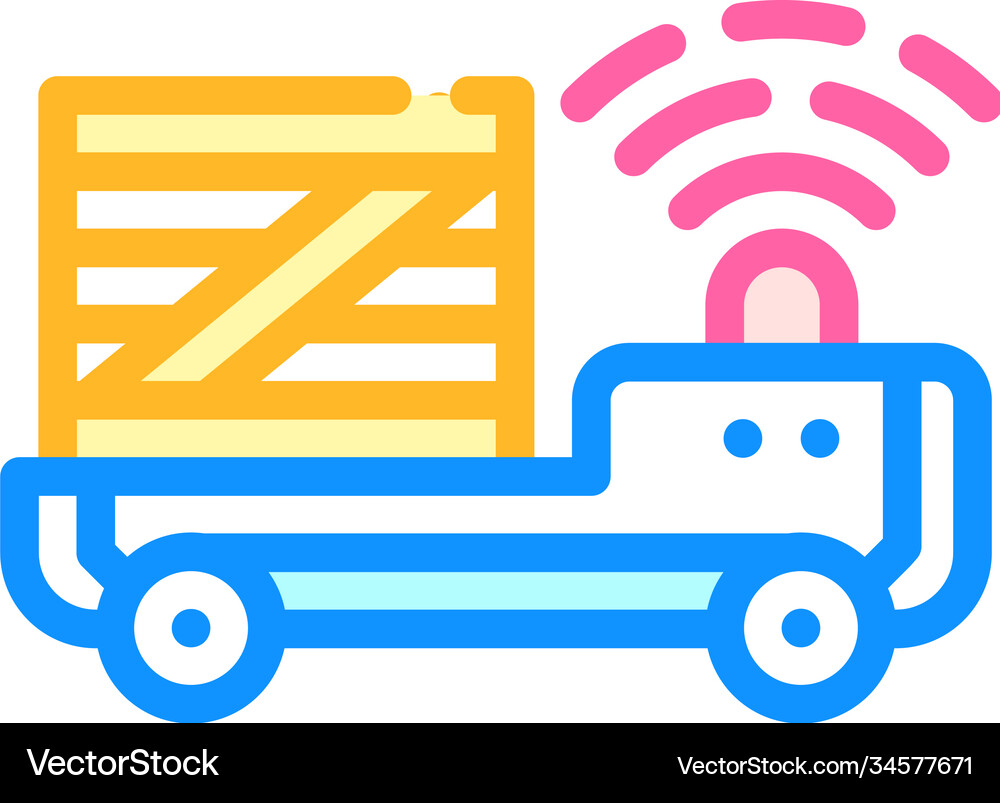 Automation transportation car color icon Vector Image