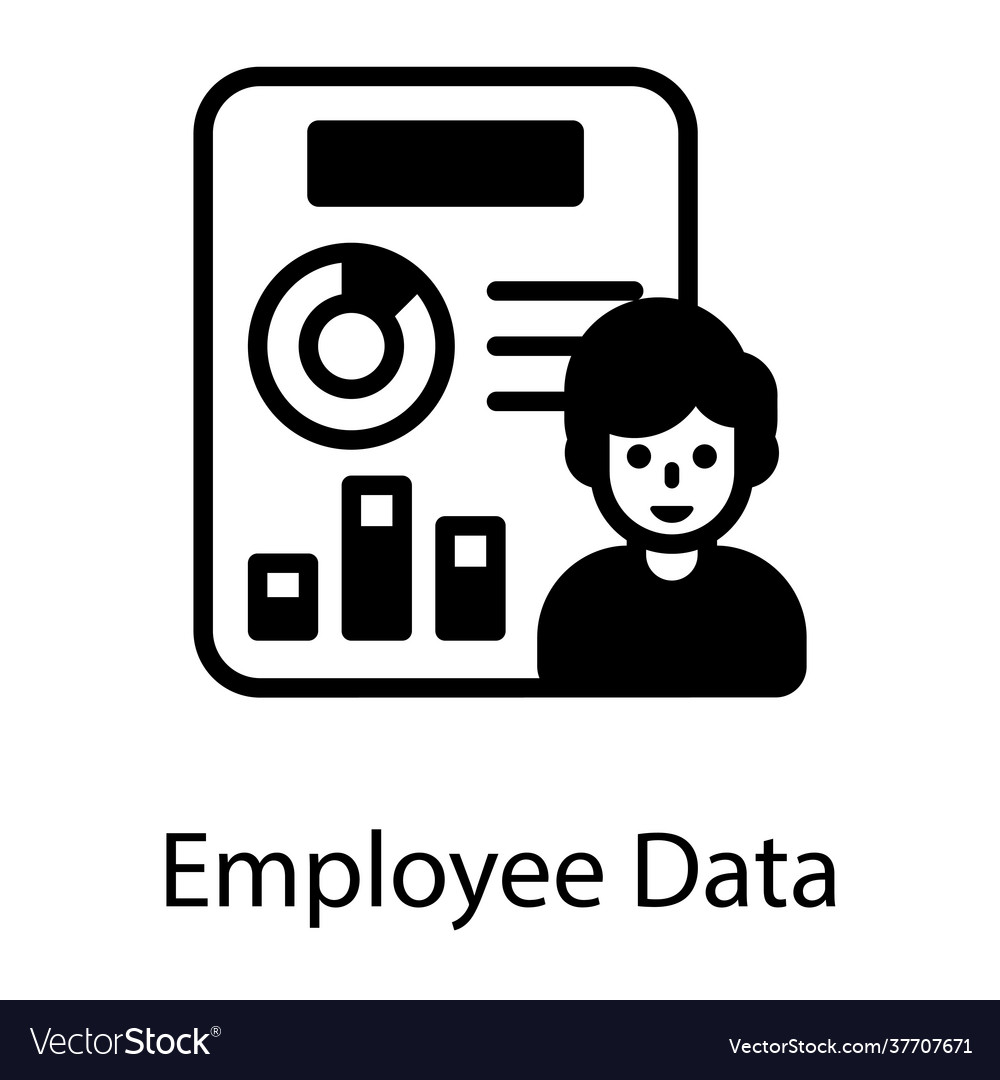 Employee data Royalty Free Vector Image - VectorStock