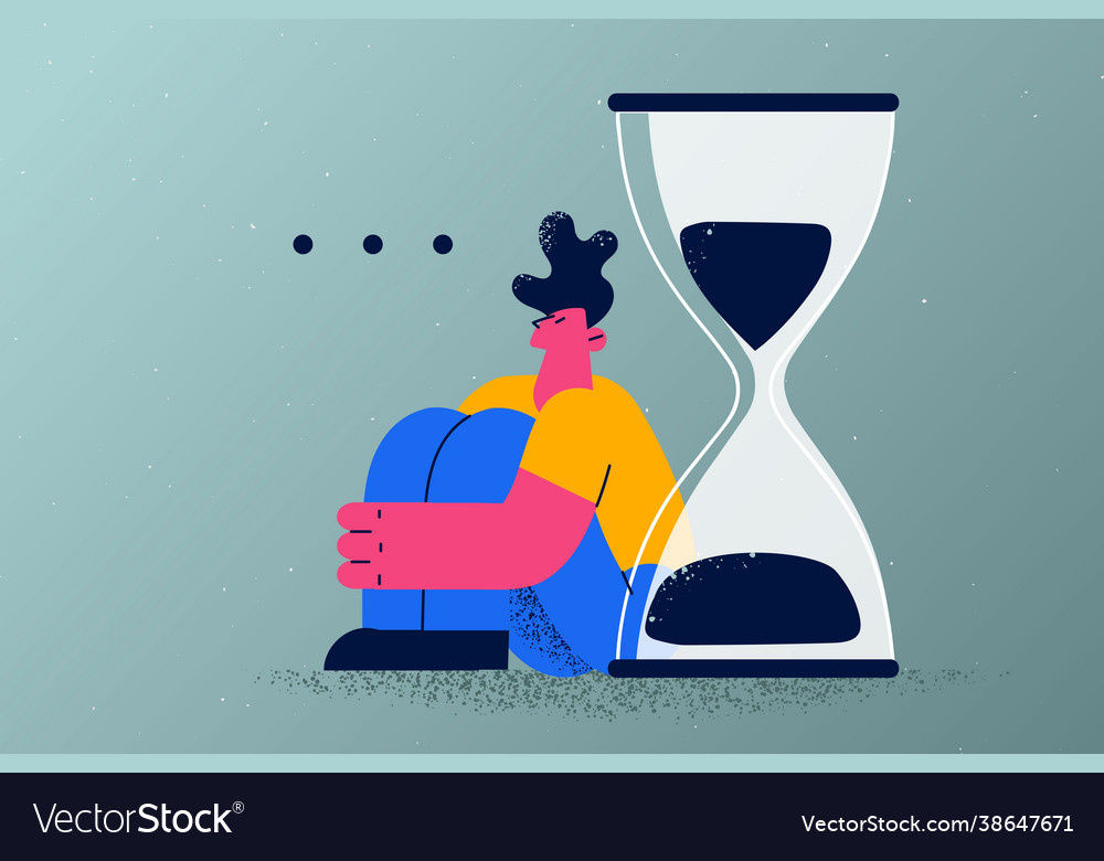 Long wait delay appointment concept Royalty Free Vector