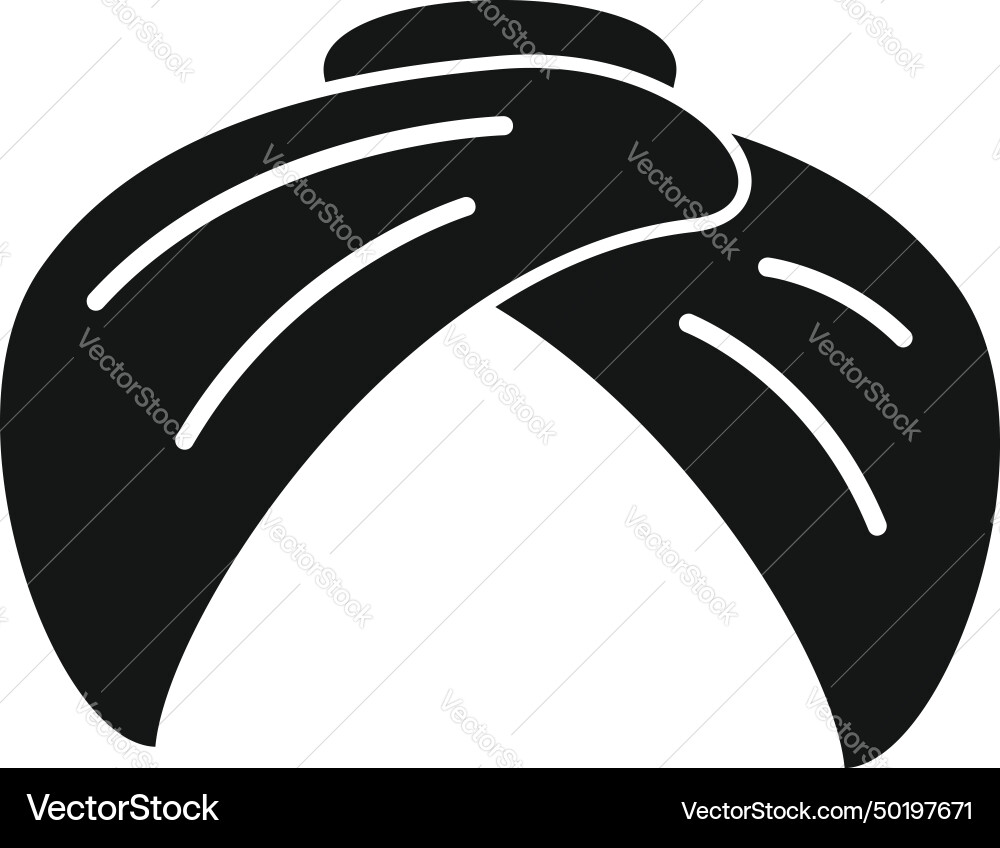 Oriental turban icon simple costume Royalty Free Vector