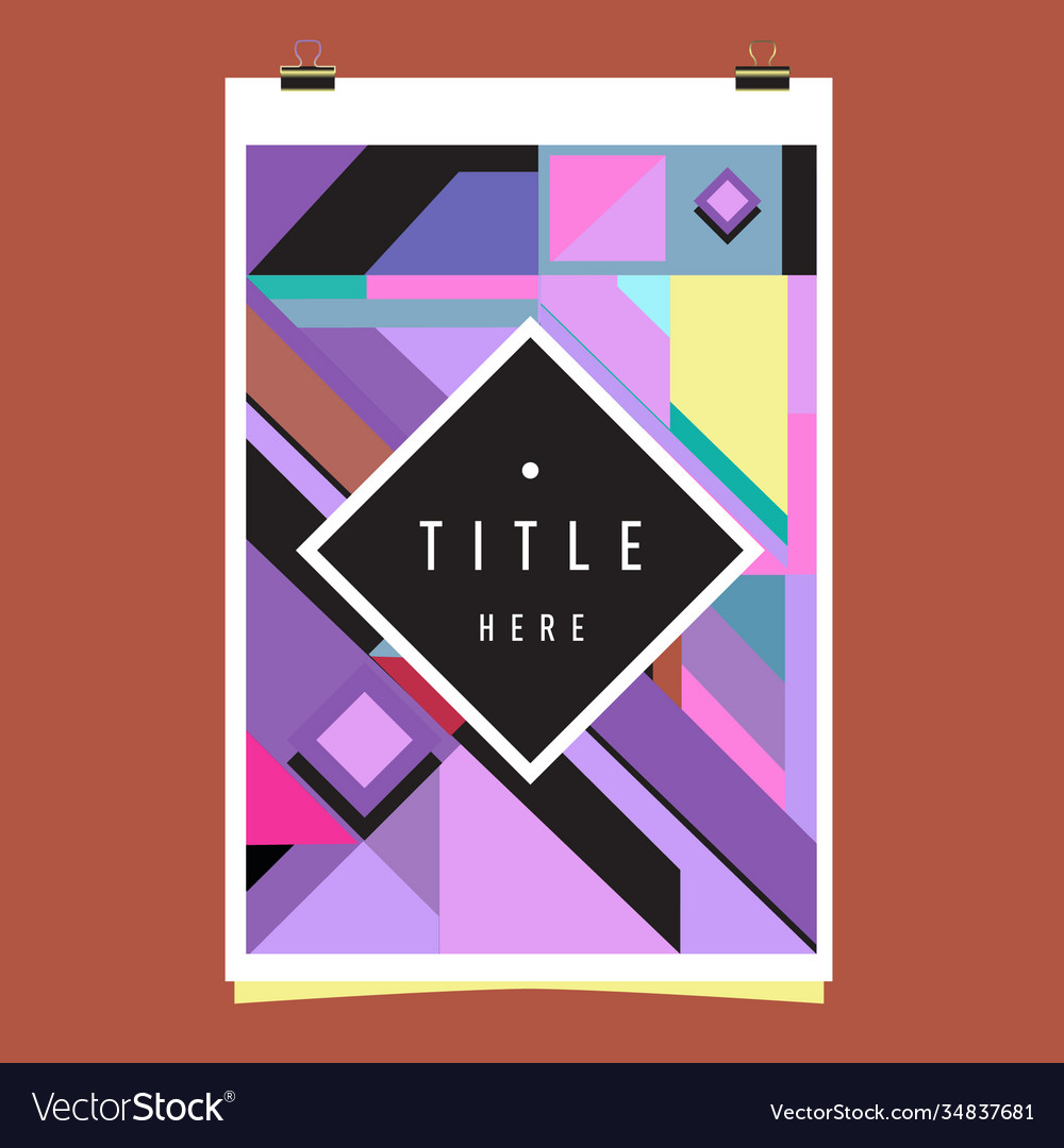 Abstract colorful geometric pattern background Vector Image