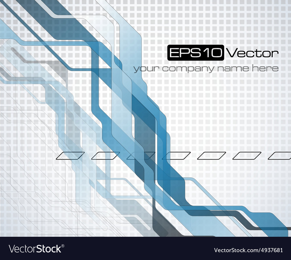 Blue abstract technology background Royalty Free Vector