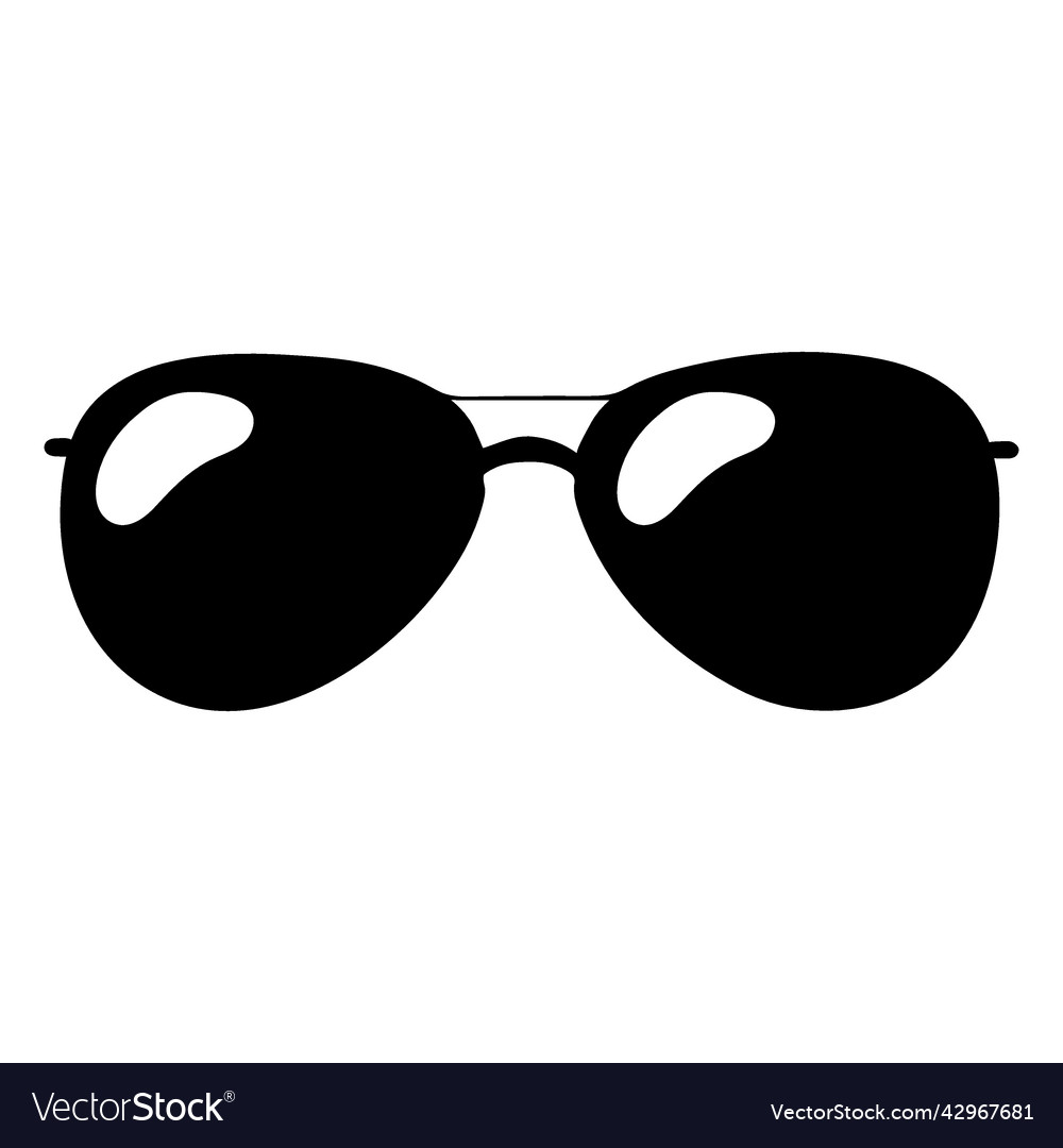 Circular Sunglasses Royalty Free Vector Image Vectorstock