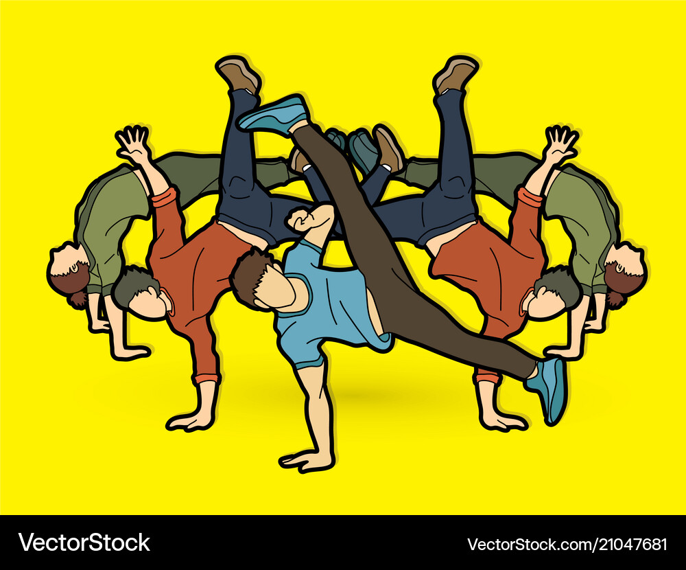 Dancer dancing people group of people dancing Vector Image