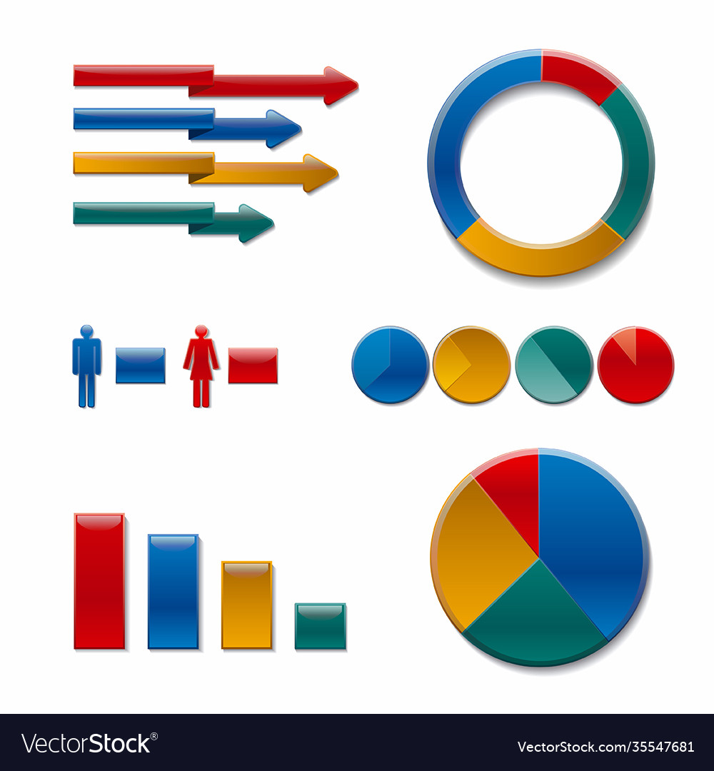 Diagrams and charts Royalty Free Vector Image - VectorStock
