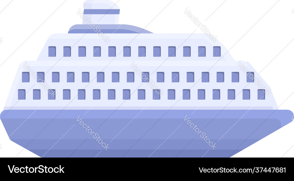 Ferry steamer icon cartoon style Royalty Free Vector Image
