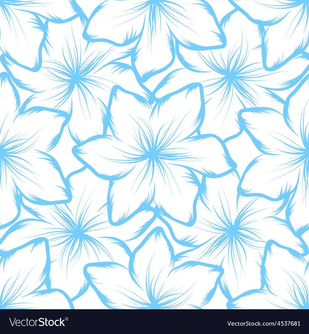 Flower seamless pattern Royalty Free Vector Image