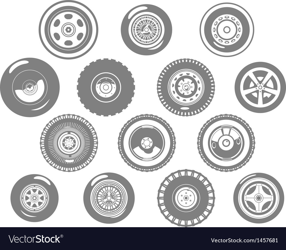 Wheels Royalty Free Vector Image - VectorStock