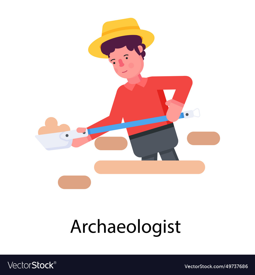 Archaeologist Royalty Free Vector Image - VectorStock