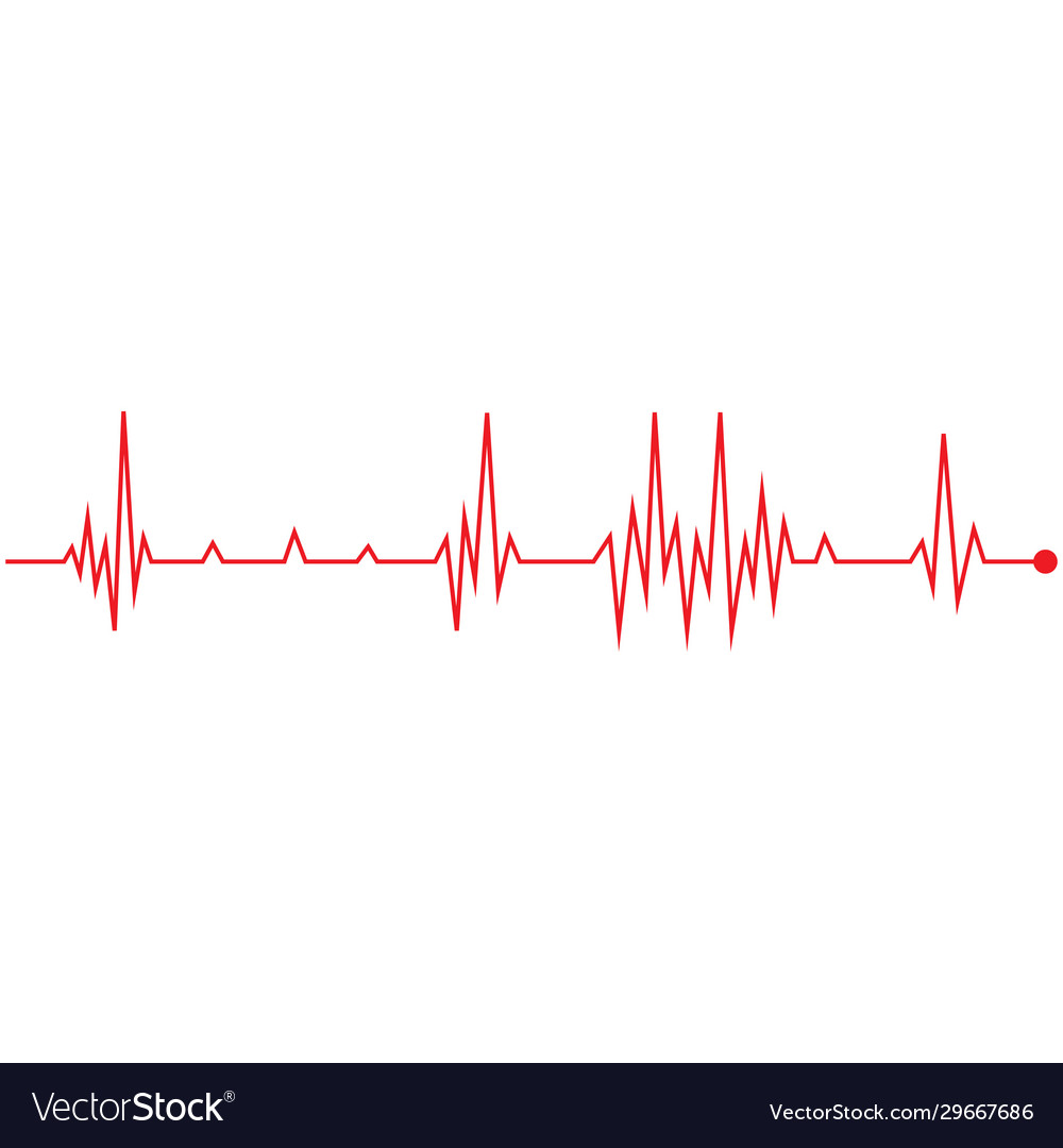 Art design health medical heartbeat pulse Vector Image