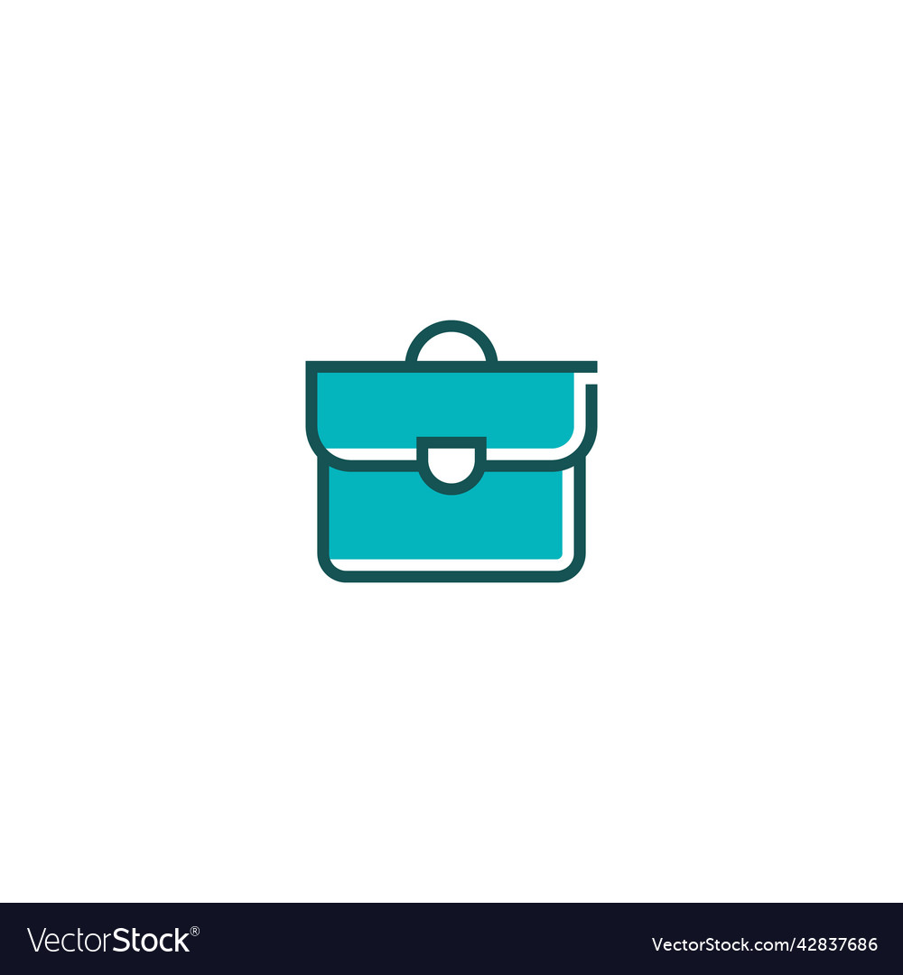 Briefcase Line Icon Linear Style Sign For Mobile Vector Image