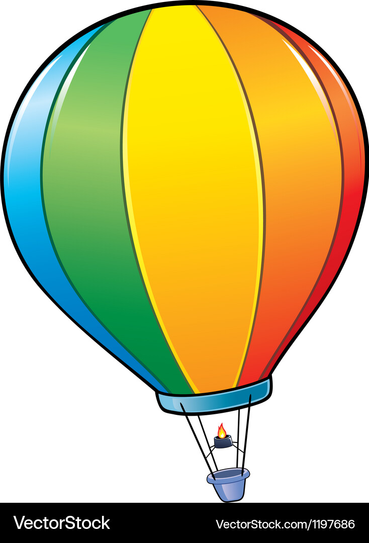 Cartoon balloon Royalty Free Vector Image - VectorStock