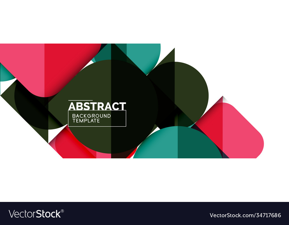 Clean minimal geometric abstract background Vector Image