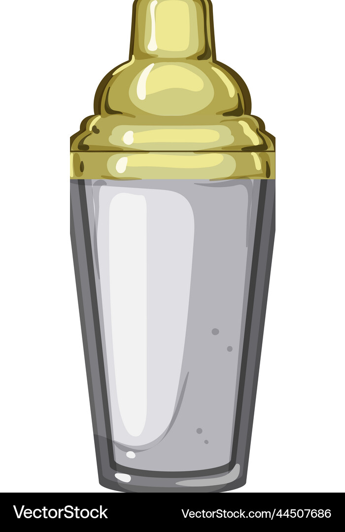 Party cocktail shaker cartoon Royalty Free Vector Image