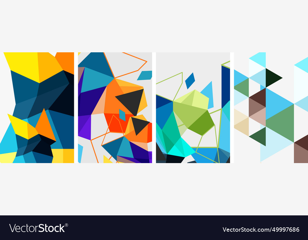 Triangle geometric abstract backgrounds Royalty Free Vector