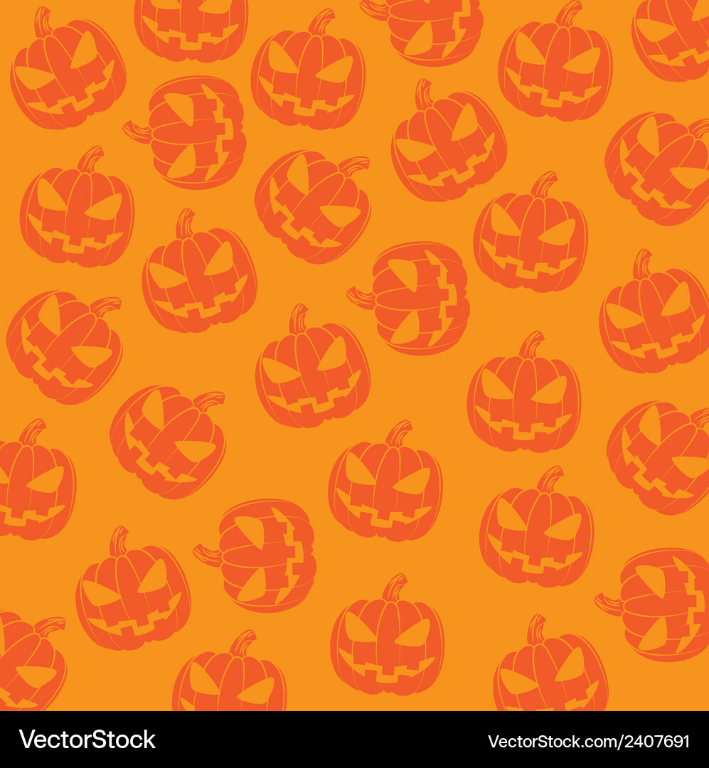 Halloween icons over orange background Royalty Free Vector