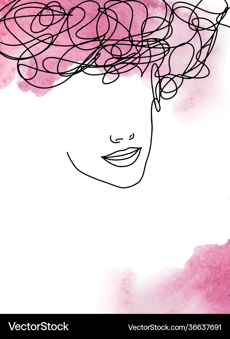Abstract Hair Drawings