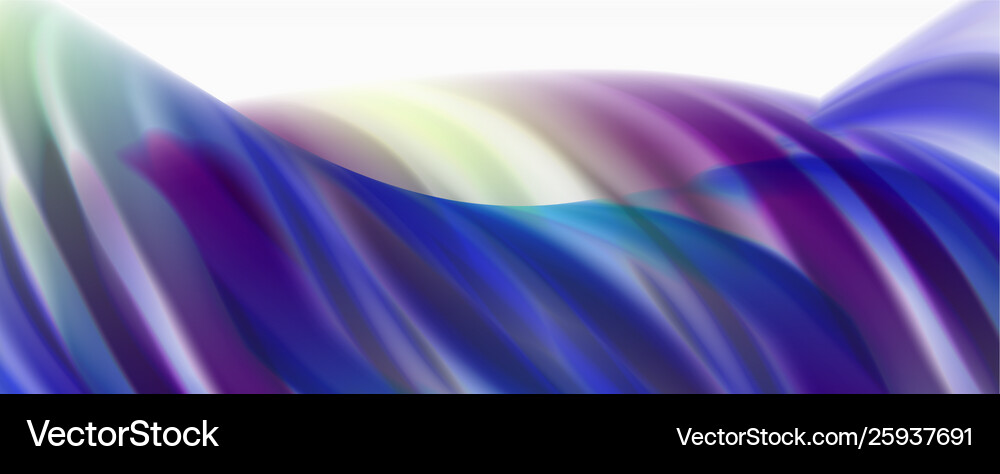 Modern liquid color flow on white - colorful Vector Image