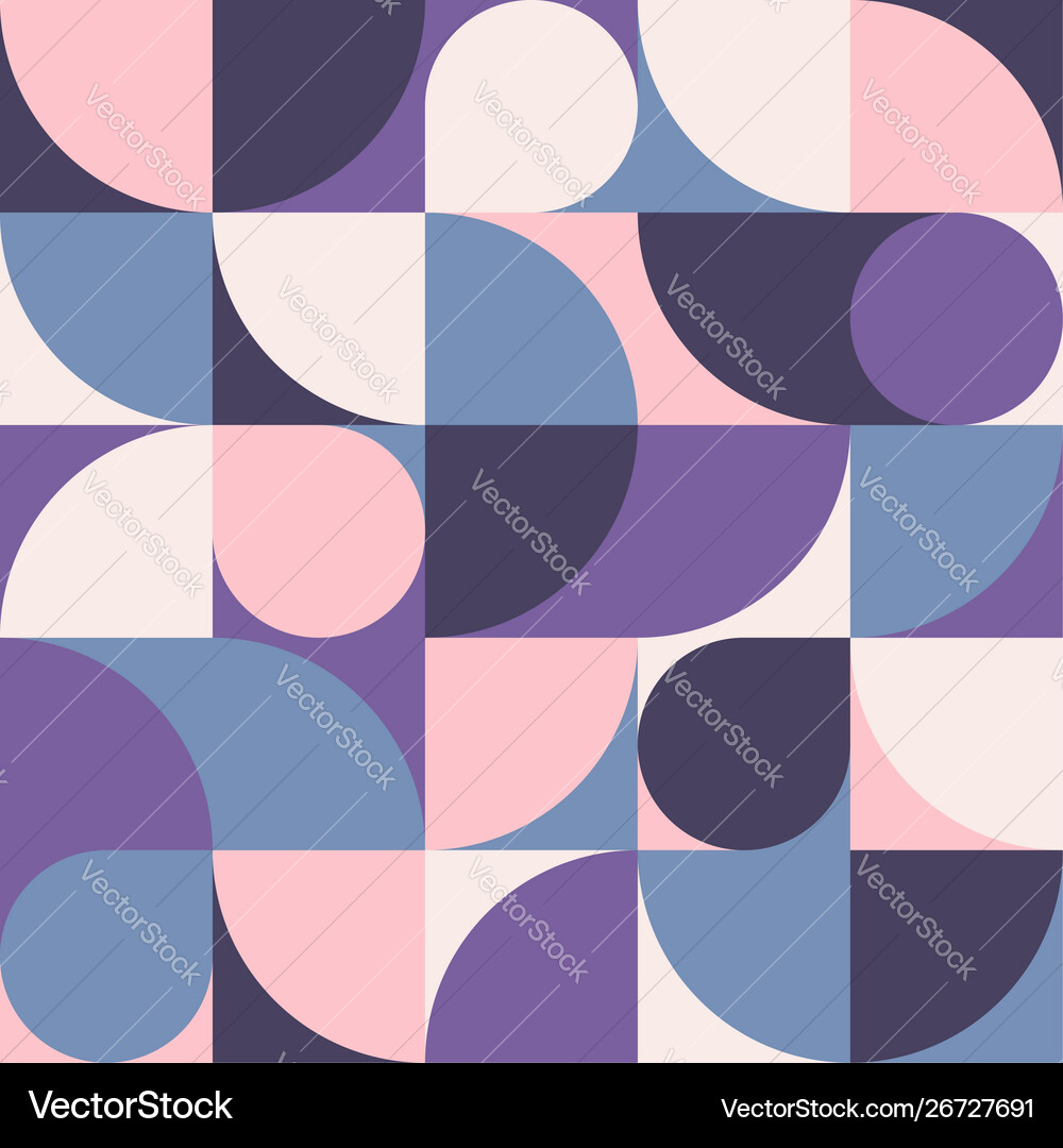 Seamless pink-blue abstract geometric print Vector Image