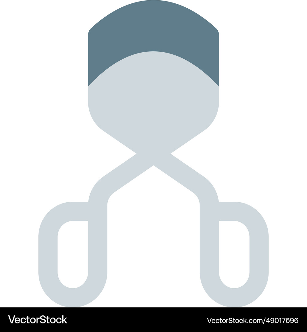 An eyelash curler is a hand-operated mechanical Vector Image
