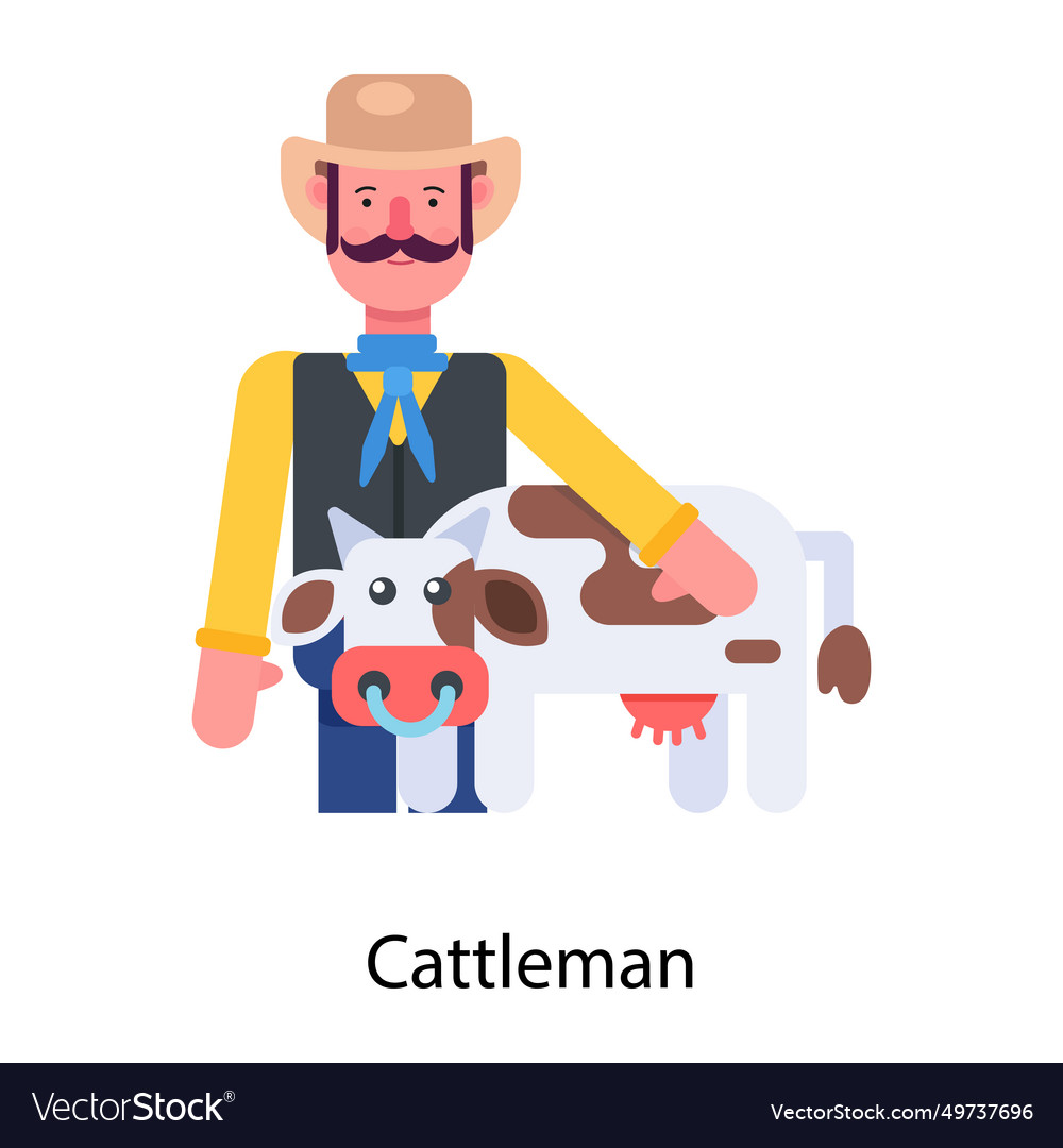 Cattleman Royalty Free Vector Image - VectorStock