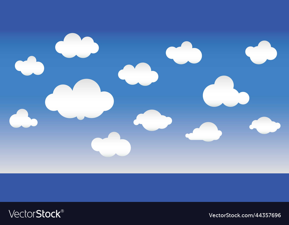 Cloudy sky background Royalty Free Vector Image