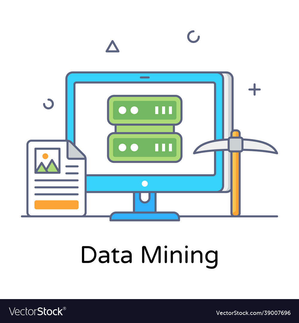 Data mining Royalty Free Vector Image - VectorStock