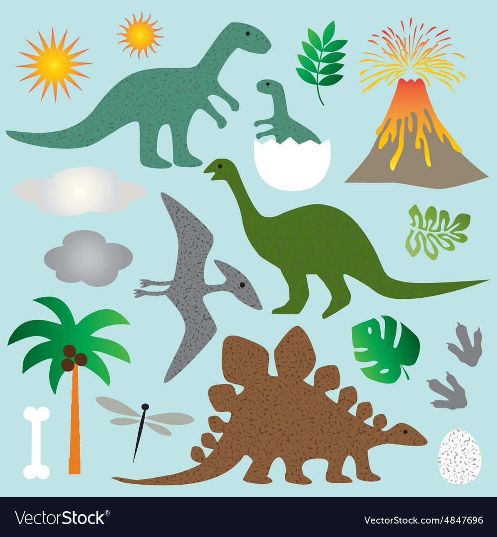 Dinosaurs Royalty Free Vector Image - VectorStock