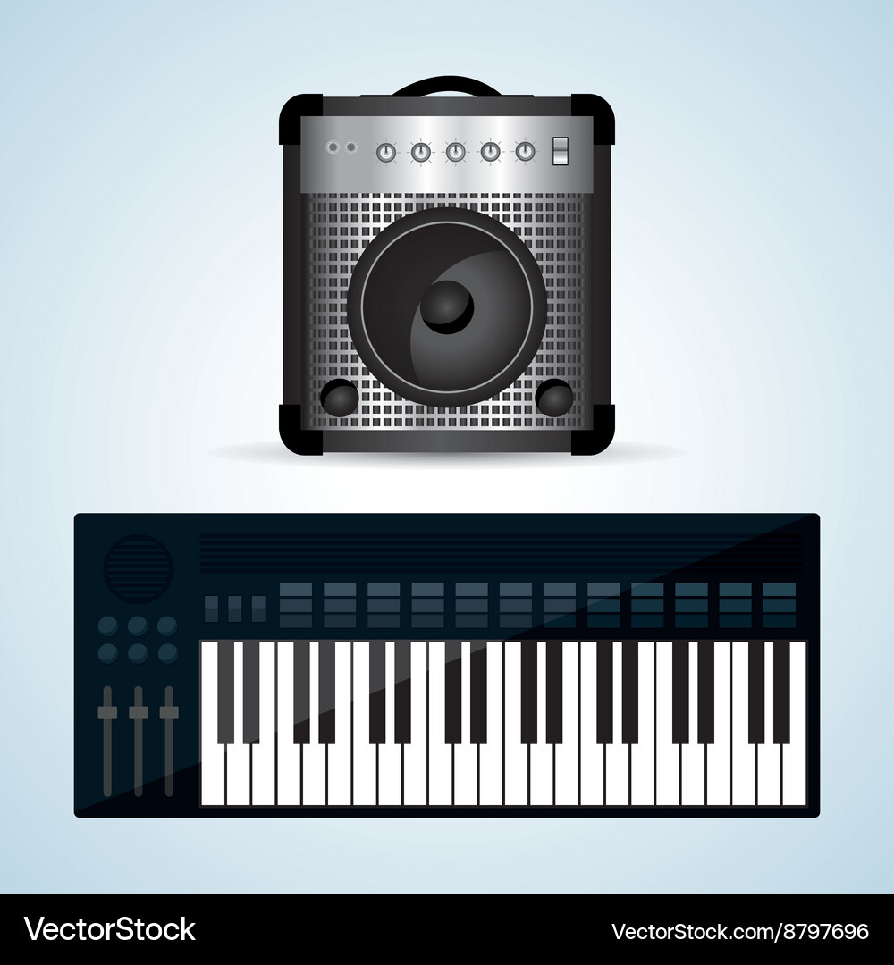 Music design isolated entertainment Royalty Free Vector