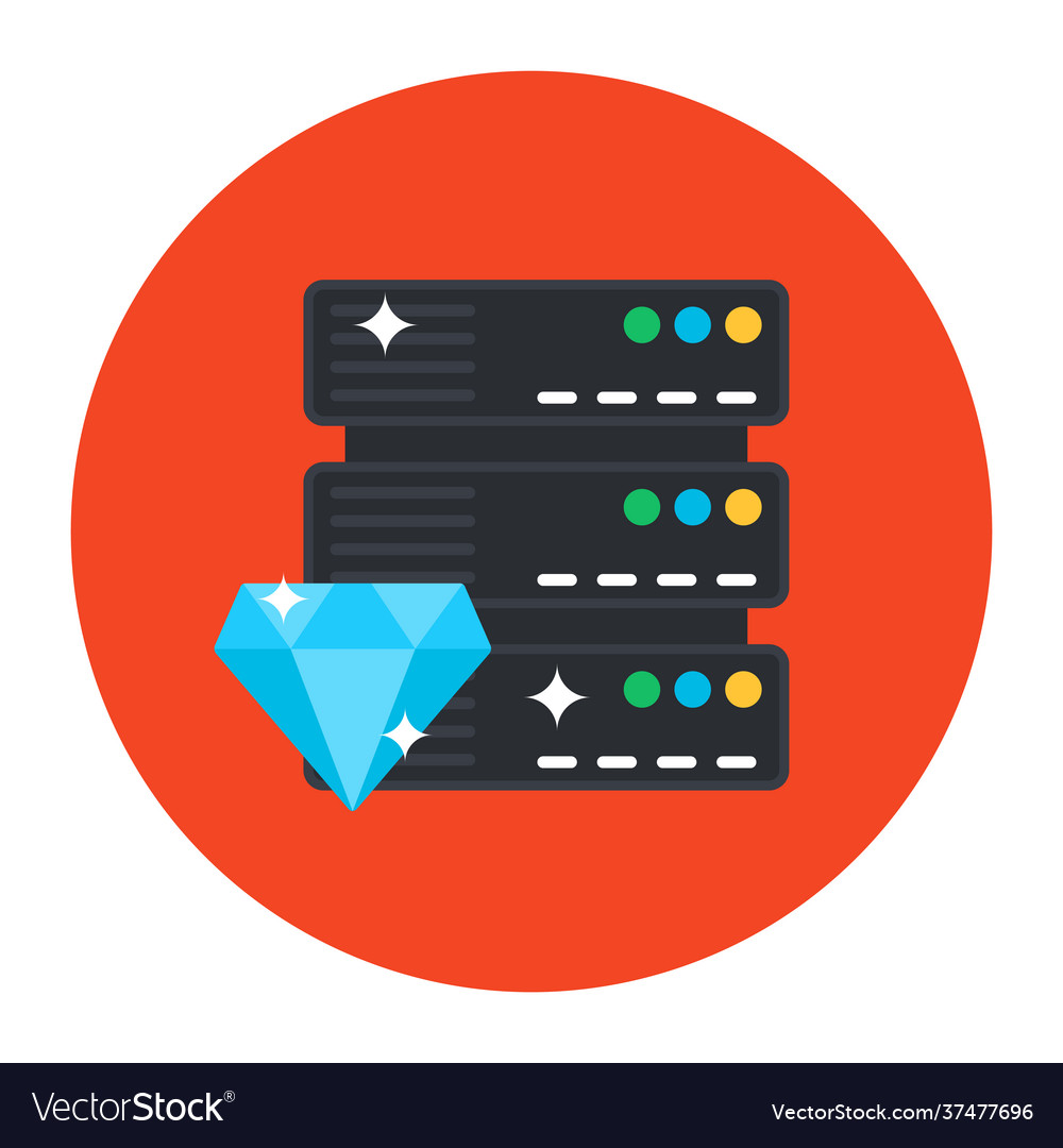 Quality server Royalty Free Vector Image - VectorStock