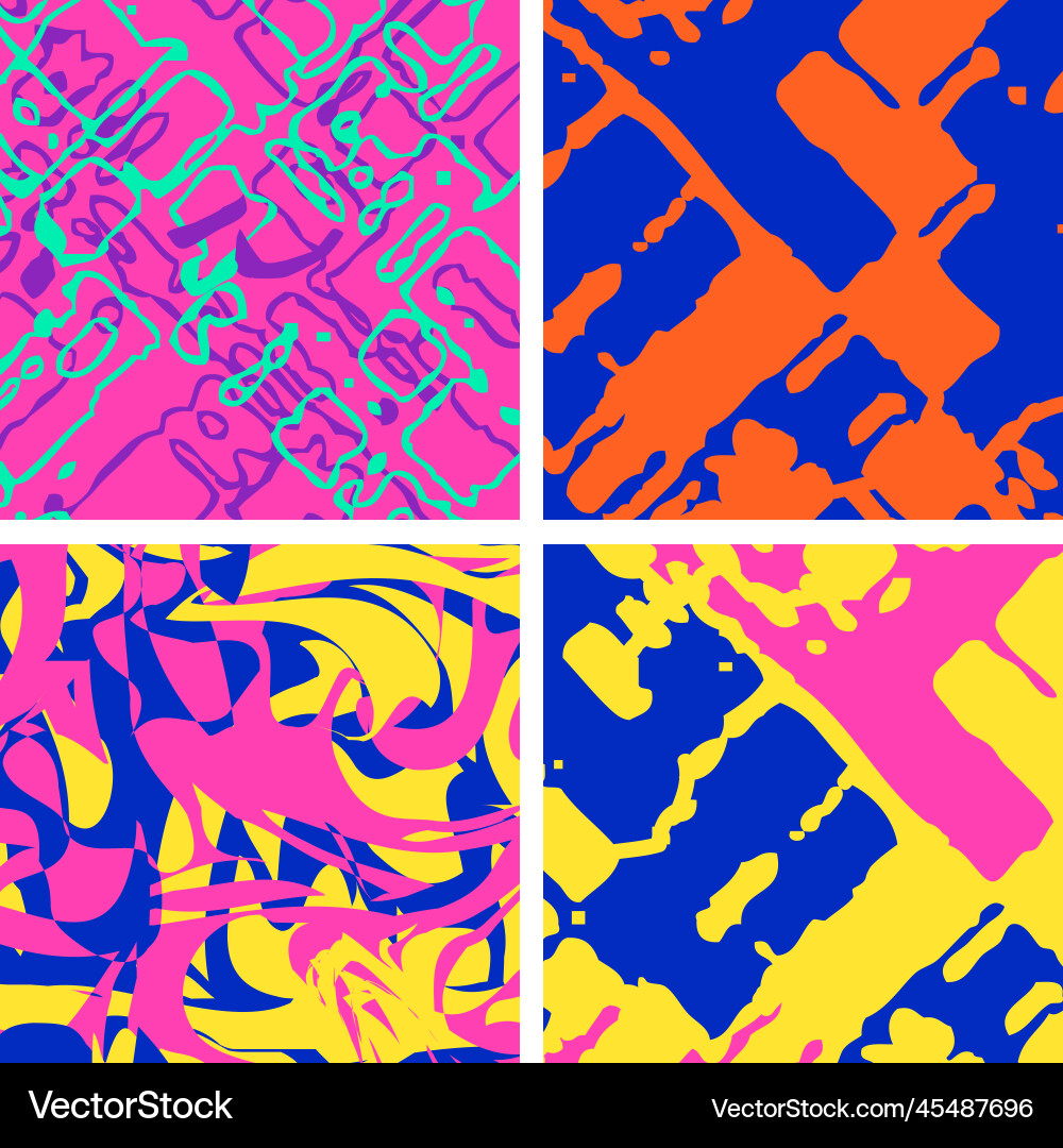 Simple background set collection of pop art Vector Image