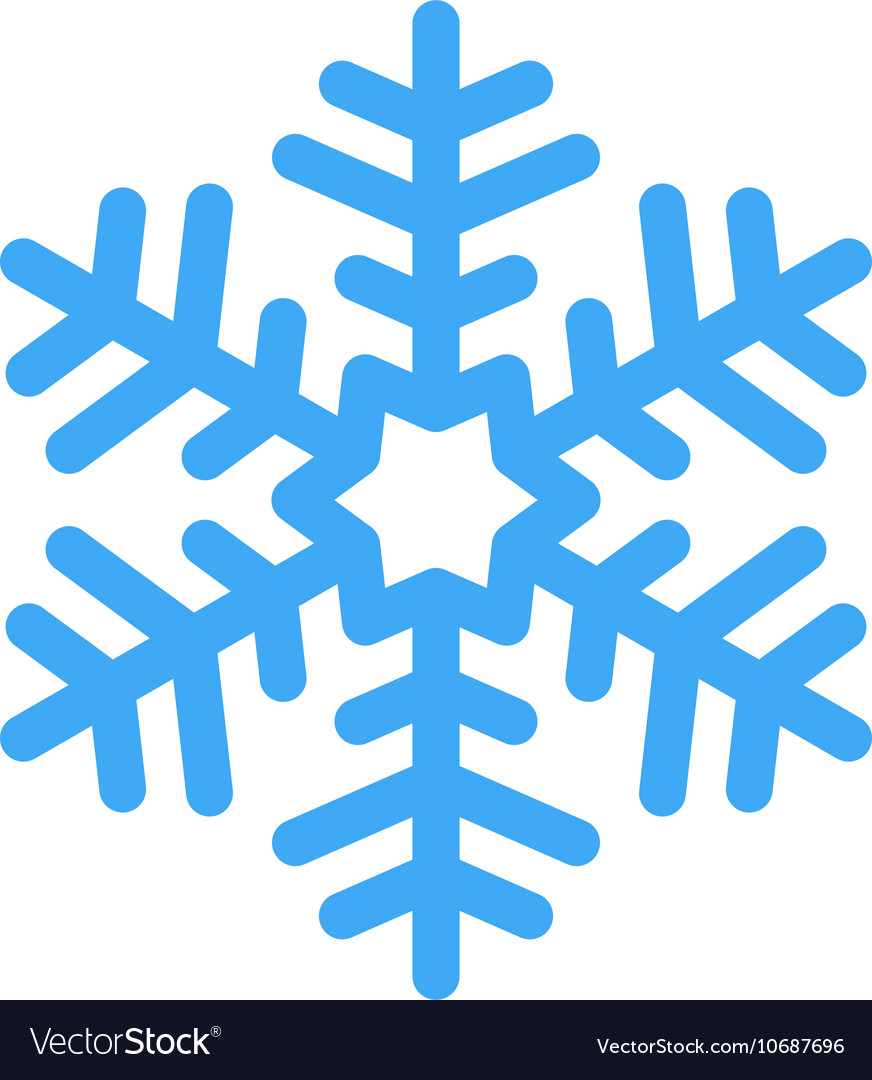 Snowflake Royalty Free Vector Image - VectorStock