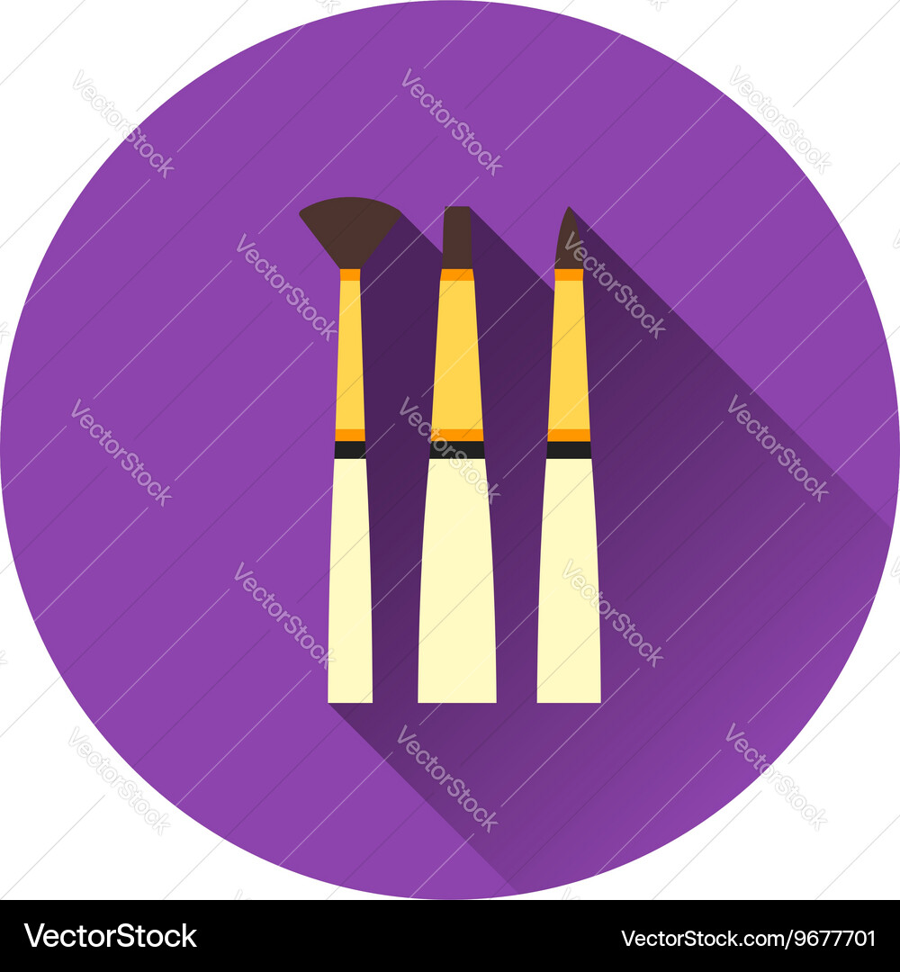 Paint brushes set icon Royalty Free Vector Image