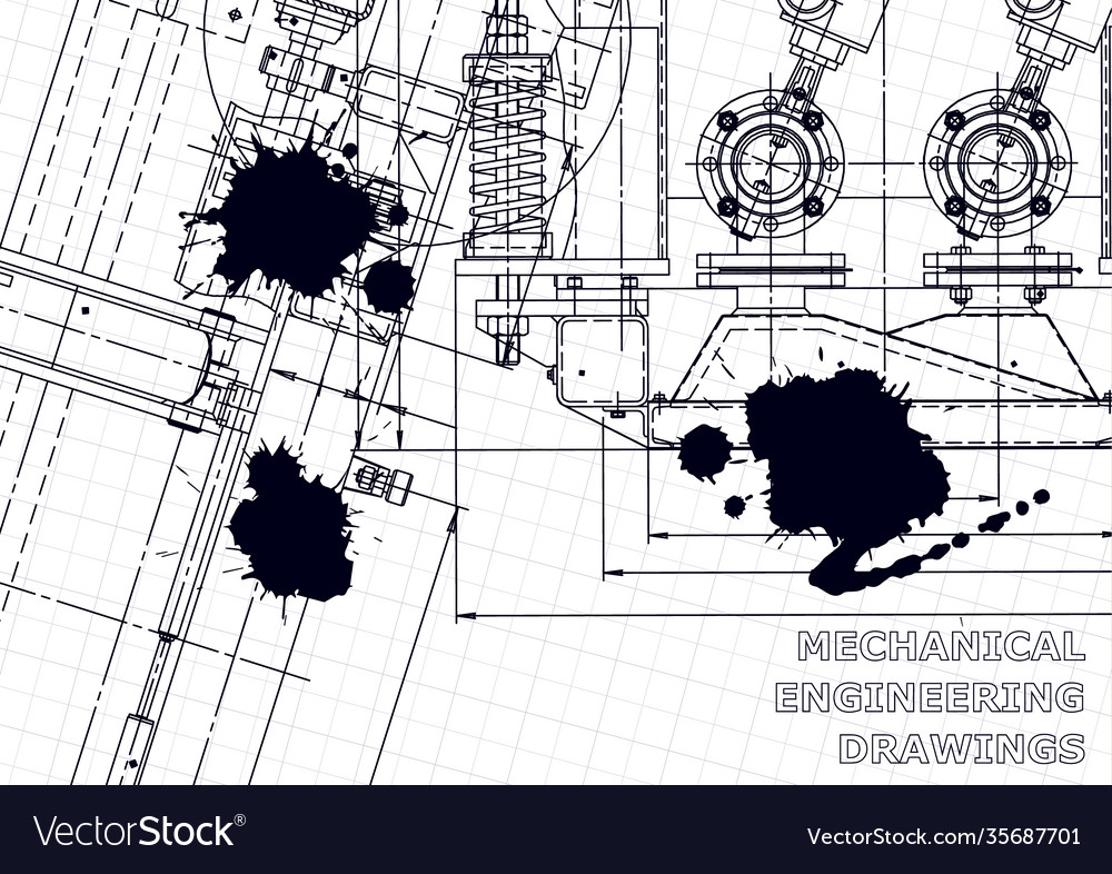 Sketch engineering computer aided design systems Vector Image