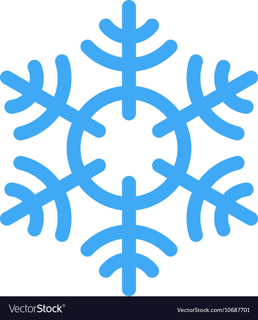 Snowflake Royalty Free Vector Image - VectorStock