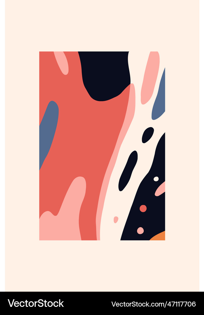 Abstract contemporary art background in trendy Vector Image