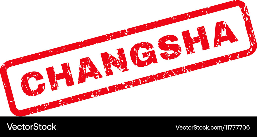 Changsha rubber stamp Royalty Free Vector Image