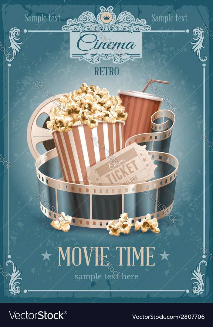 Cinema background Royalty Free Vector Image - VectorStock