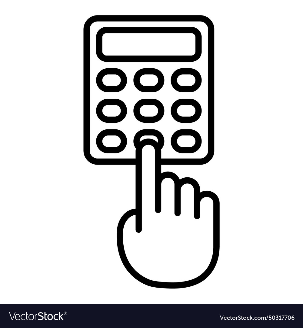 Intercom flat icon isolated on white background Vector Image