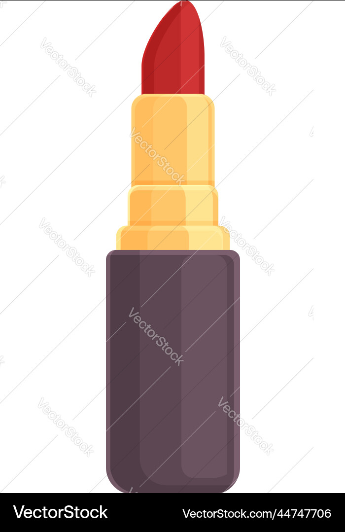 Lipstick icon cartoon cosmetic makeup Royalty Free Vector