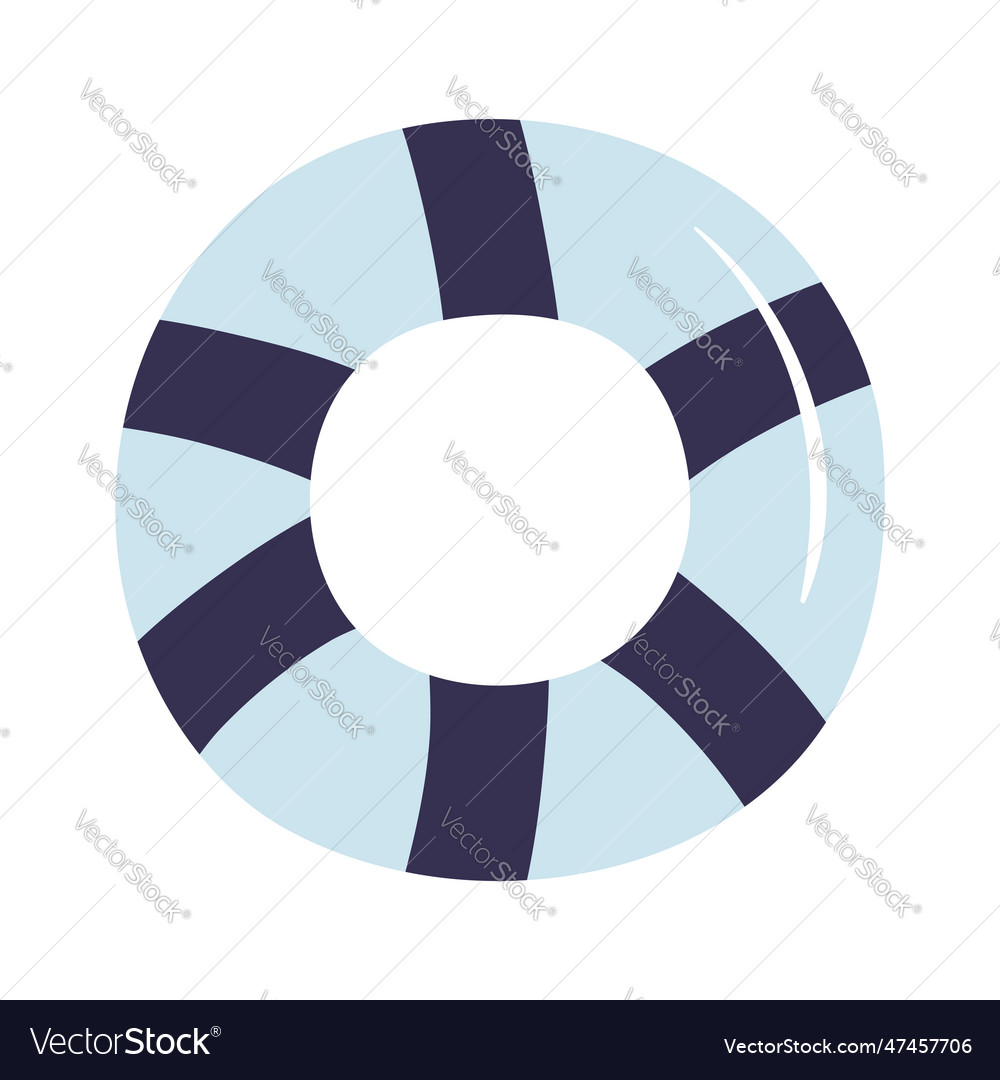 Pool float ring float hand drawn Royalty Free Vector Image