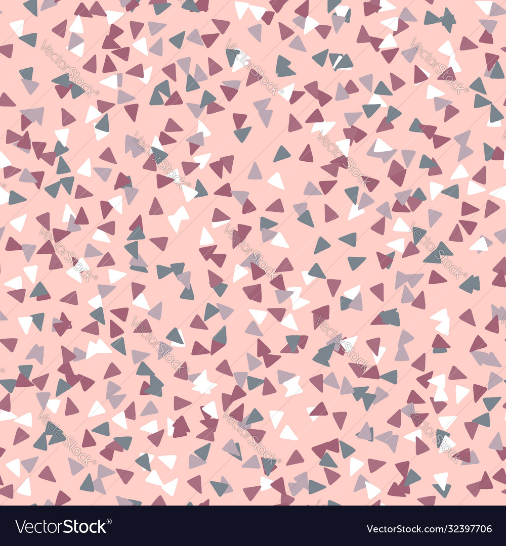 Random abstract seamless pattern with triangles Vector Image