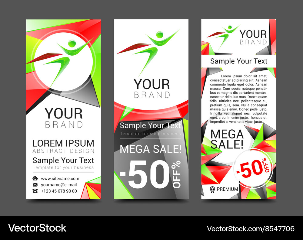 Superhero banners set logo Royalty Free Vector Image