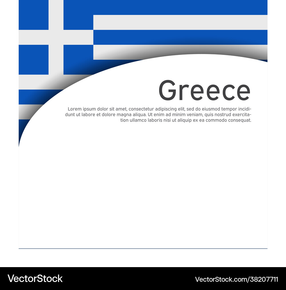 Background with flag greece sweden Royalty Free Vector Image
