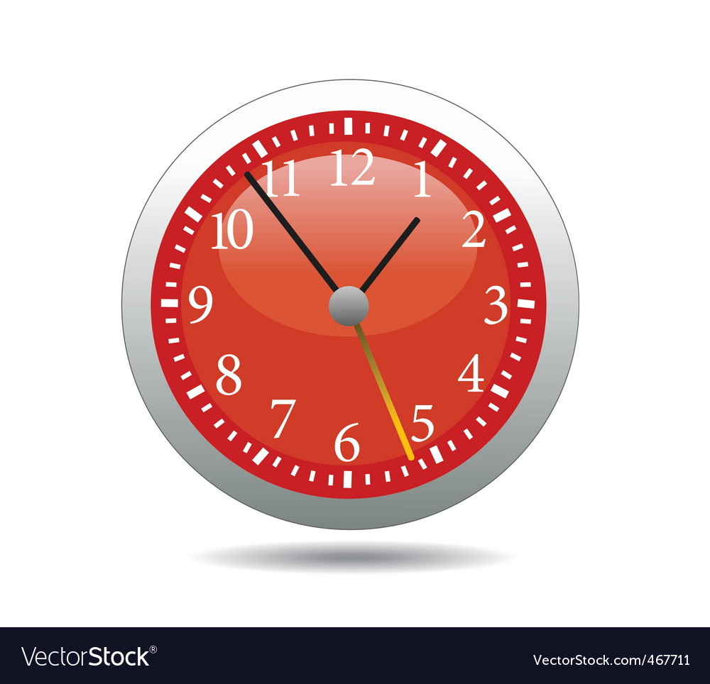Clock Royalty Free Vector Image - VectorStock