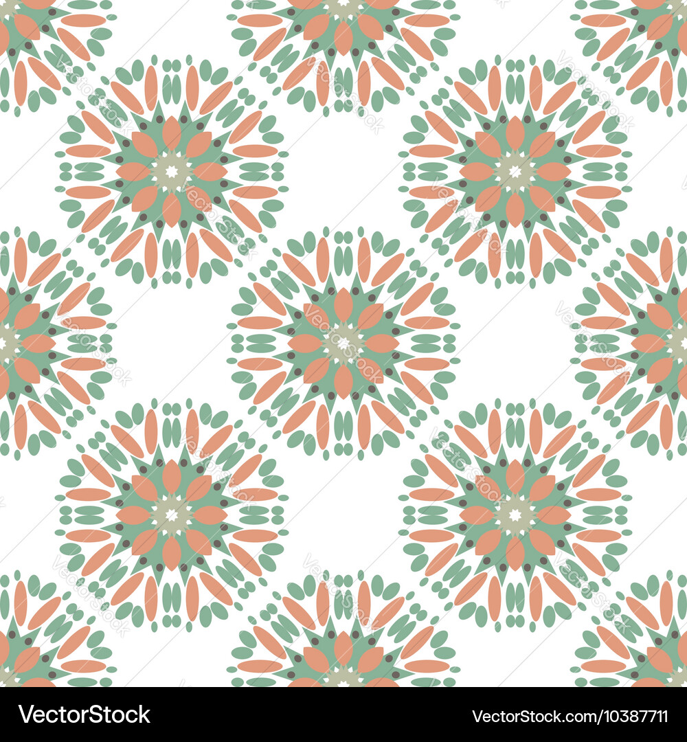 Colorful geometric designs floral simple pattern Vector Image