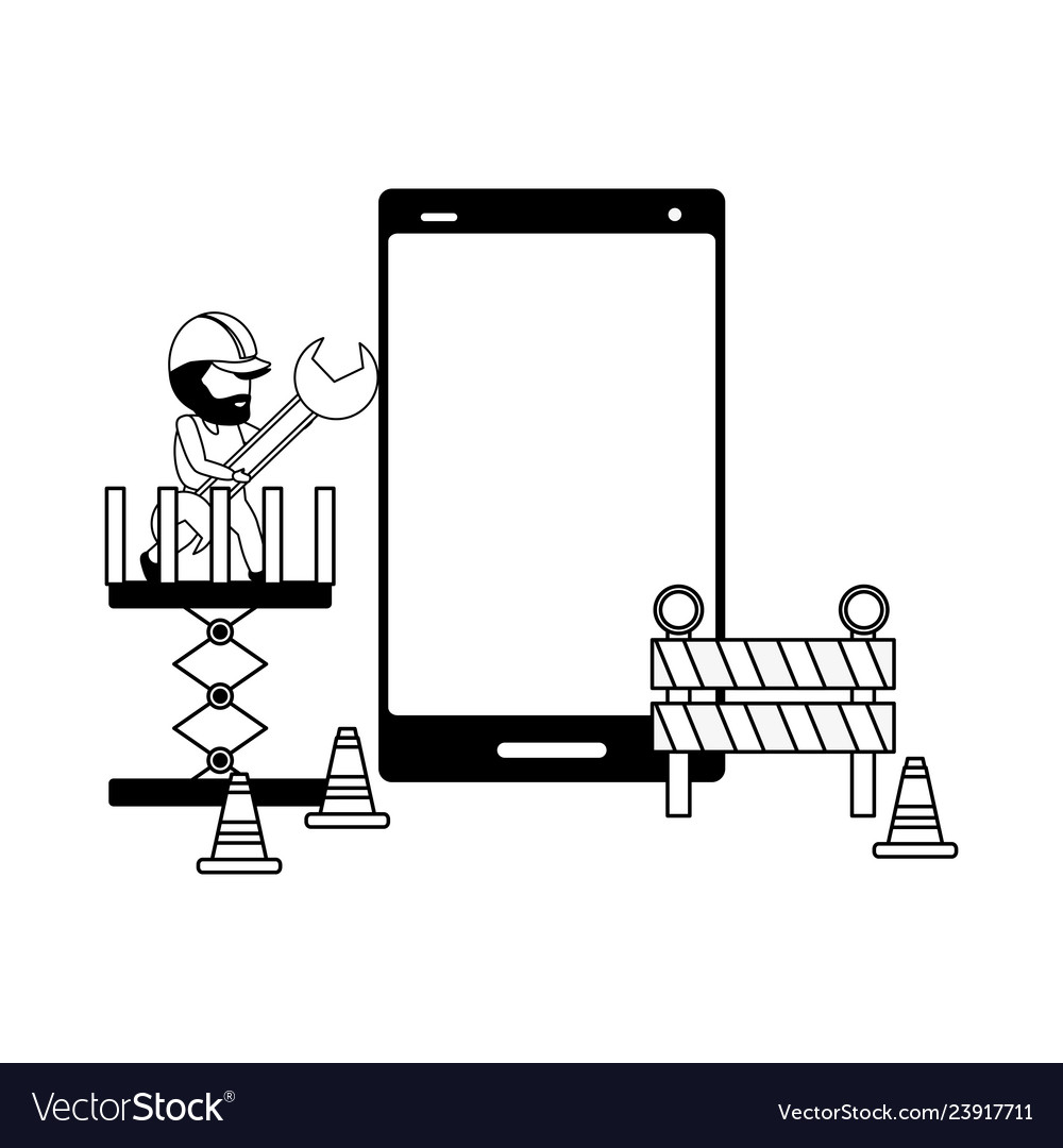 Mobile app development Royalty Free Vector Image