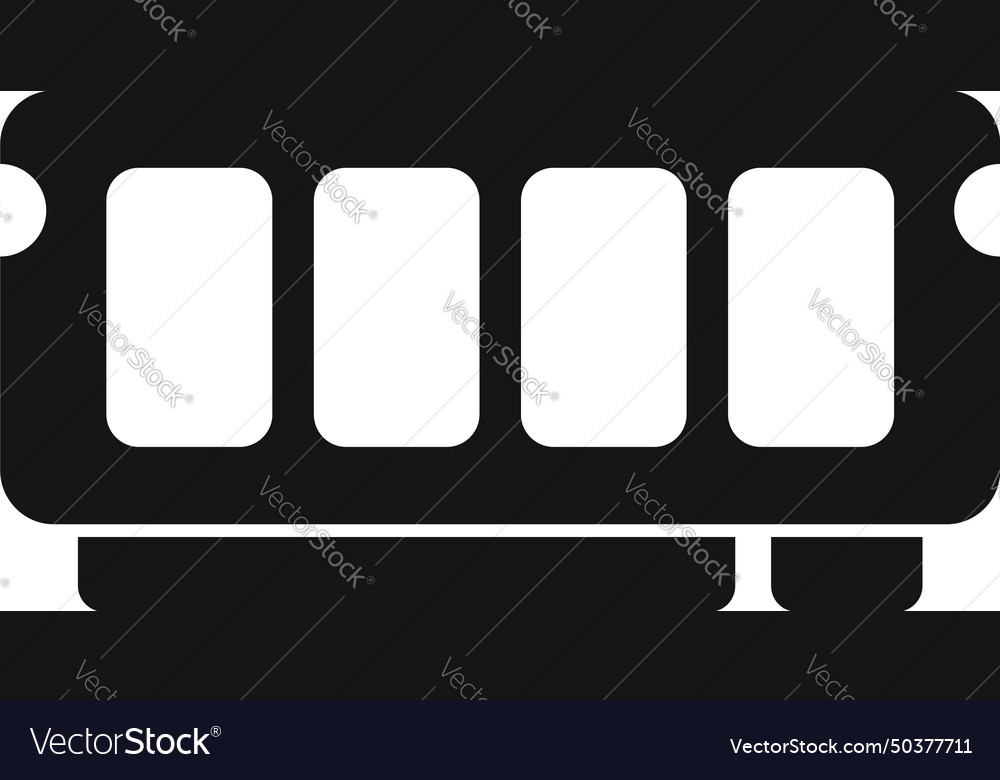 Ram memory icon simple pc computer part Royalty Free Vector